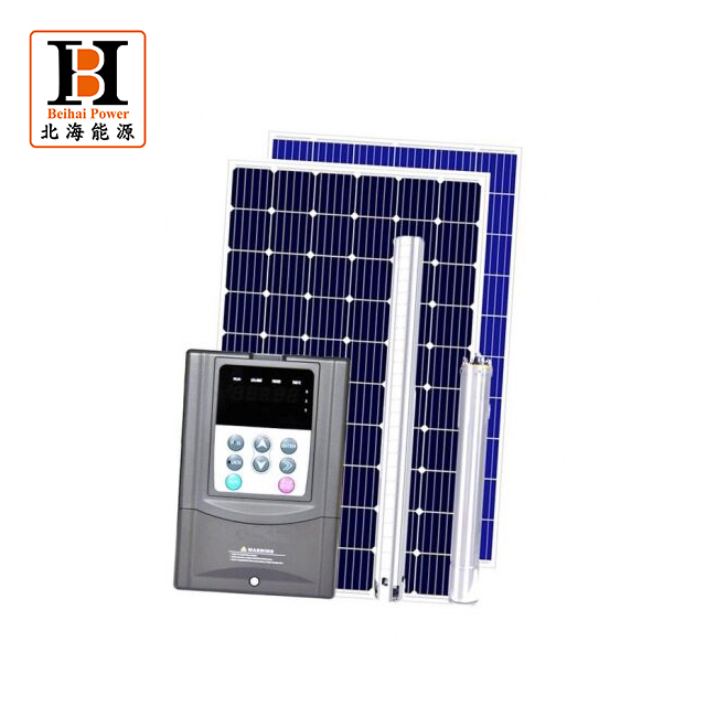 Solar Powered Well Pump System 10 500m Max Head Submersible Solar Pump